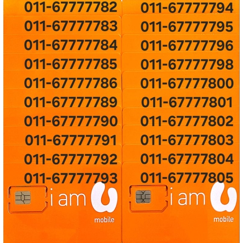 U mobile prepaid 5G ready sim card / Sim kad prepaid Vip numbers / U ...