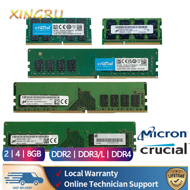 Micron Brand PC Laptop 4GB 8GB Memory DDR3 DDR3L DDR4 Desktop Notebook ...
