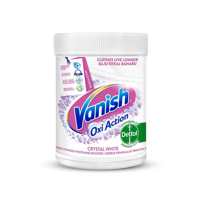 Vanish Fabric Crystal White Stain Remover Laundry Detergent Powder ...