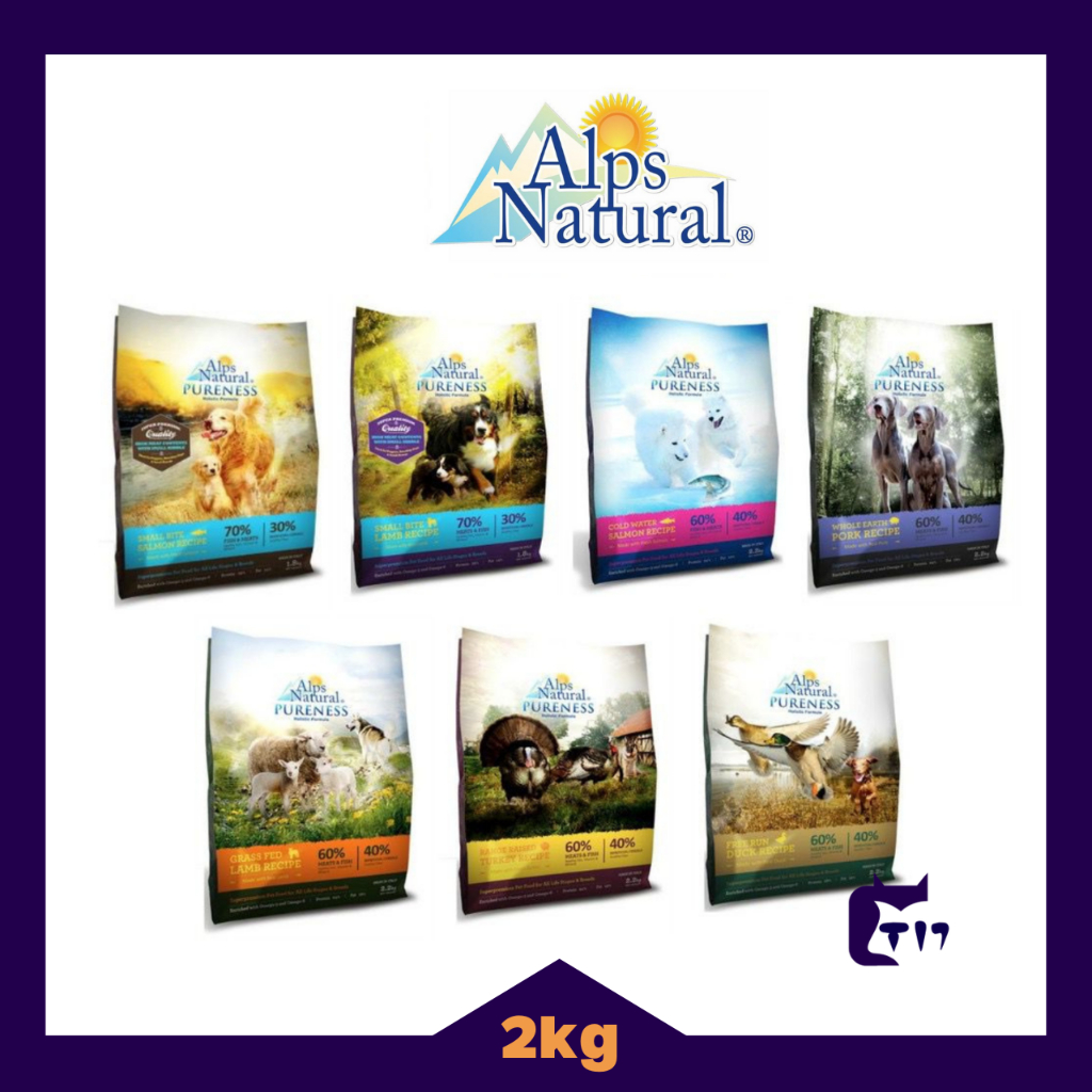 ALPS Natural Pureness Dog 2kg Dry Food (Salmon,Lamb,Turkey,Pork ...