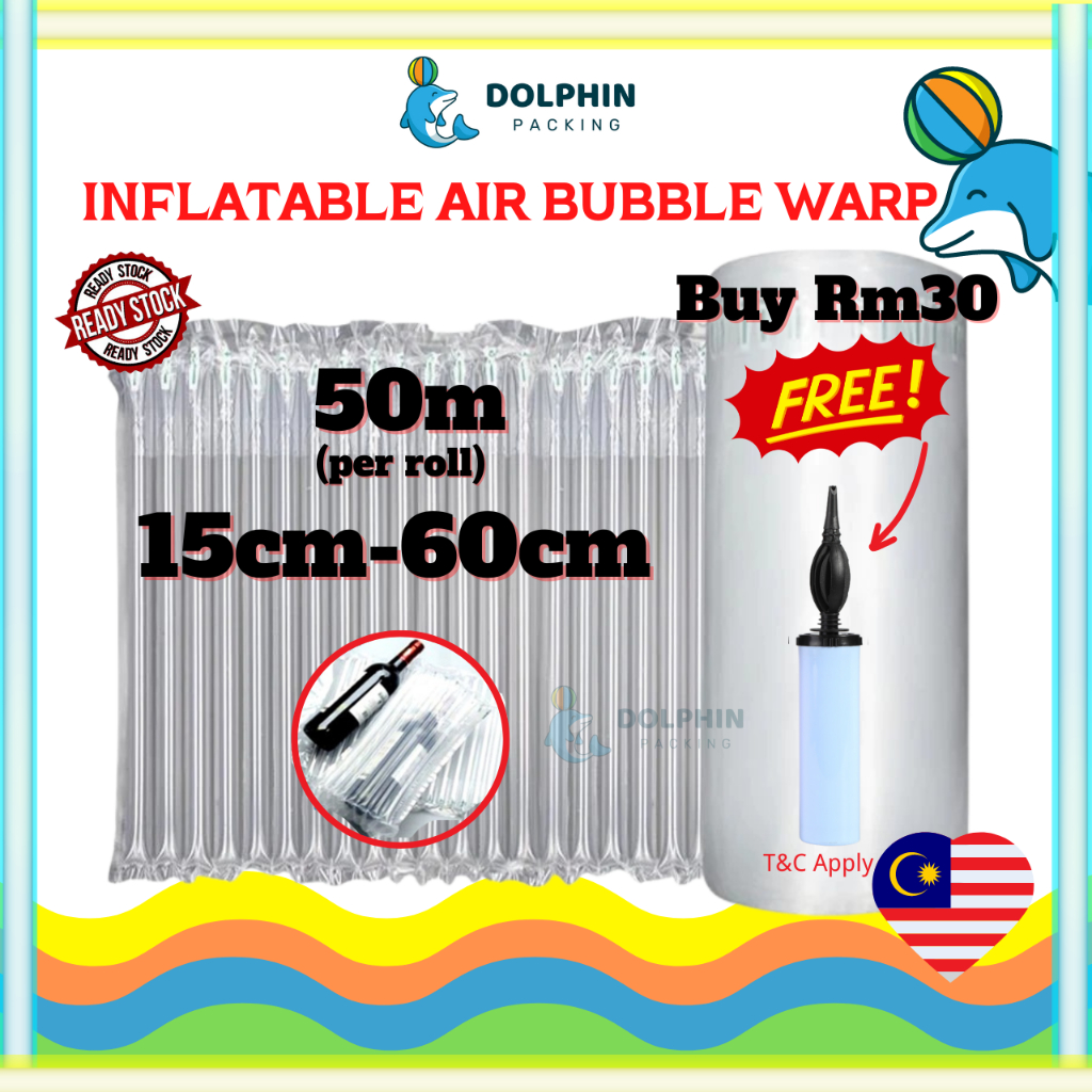 Inflatable Air Bubble Wrap 50M Inflatable Bubble Wrap air bubble wrap ...