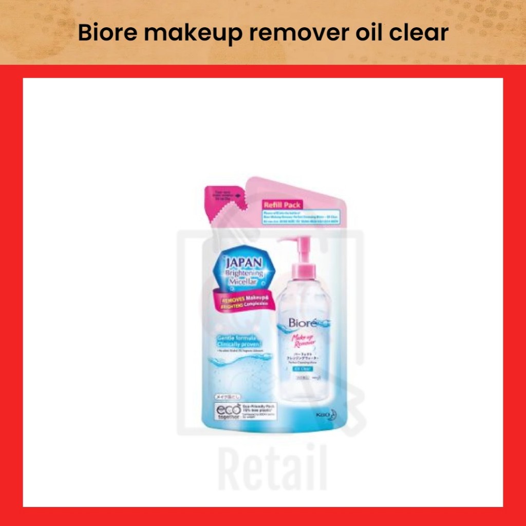Biore Cleansing Water Oil Clear Refill Pack 250ml / light up SPF50 pa ...