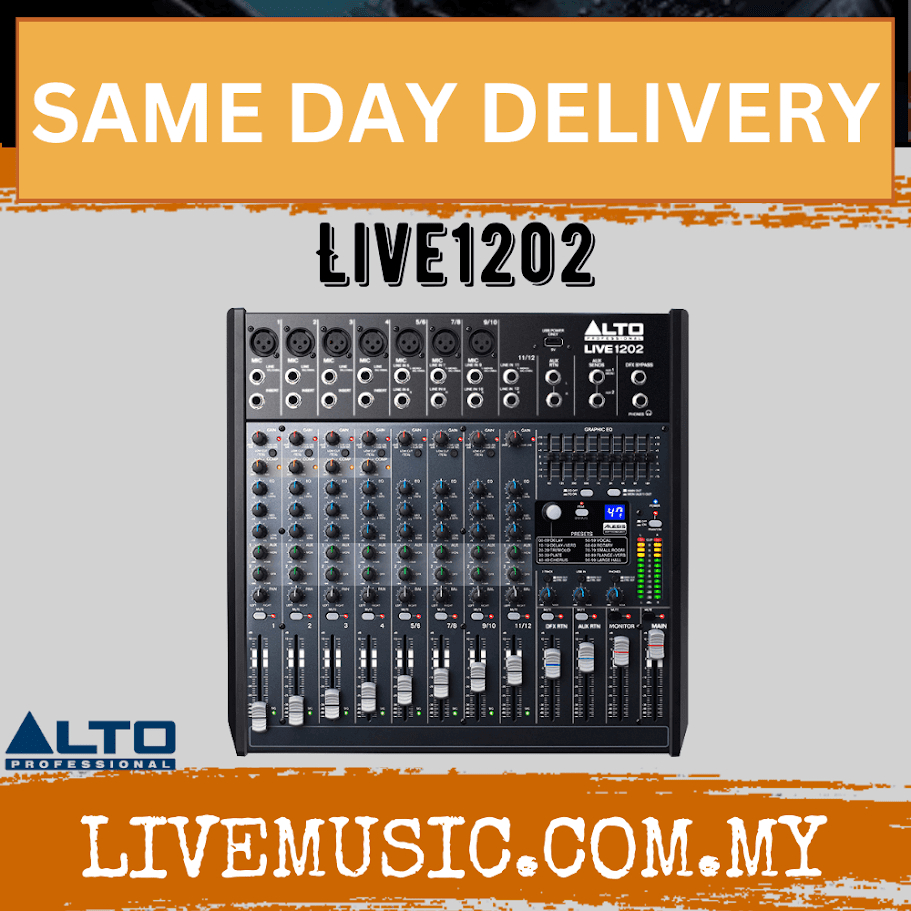 Alto LIVE 1202 12-Channel 2-Bus Mixer (LIVE1202/GMixer1515) | Shopee ...