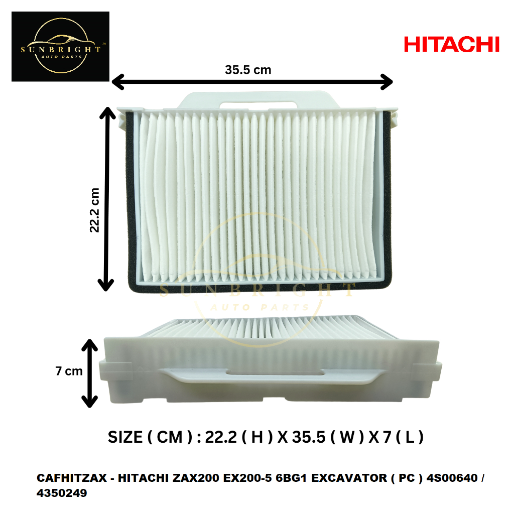 HITACHI ZAX200 EX200-5 6BG1 EXCAVATOR ( PC ) 4S00640 / 4350249 | Shopee ...