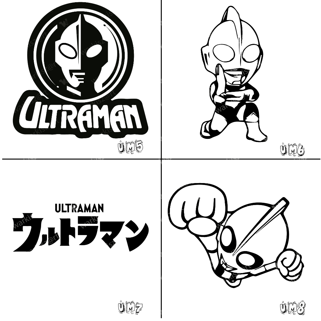 Ultraman custom cutting sticker vinyl | Shopee Malaysia