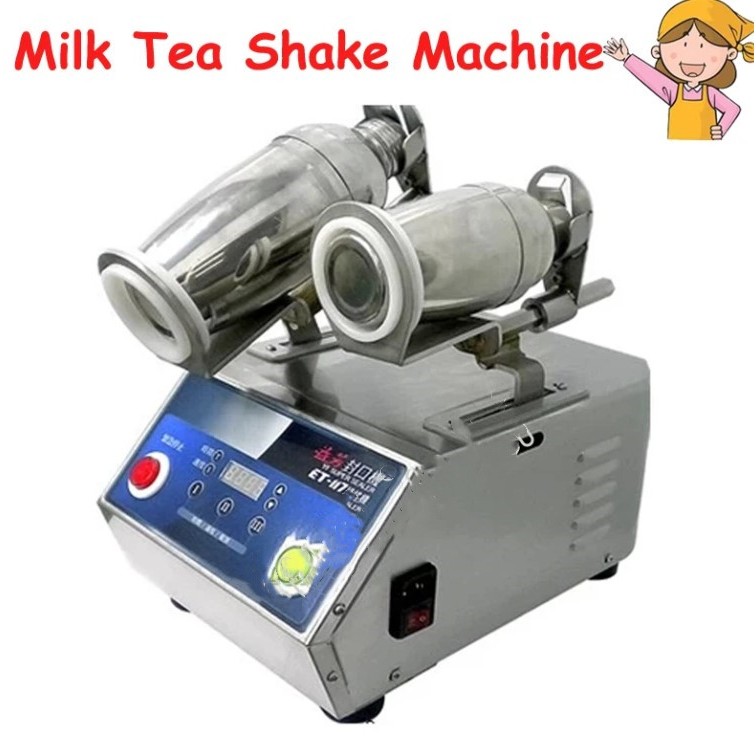 Double Headed Pearl Tea Milk Shaker 220V Bubble Black Tea Shaking ...