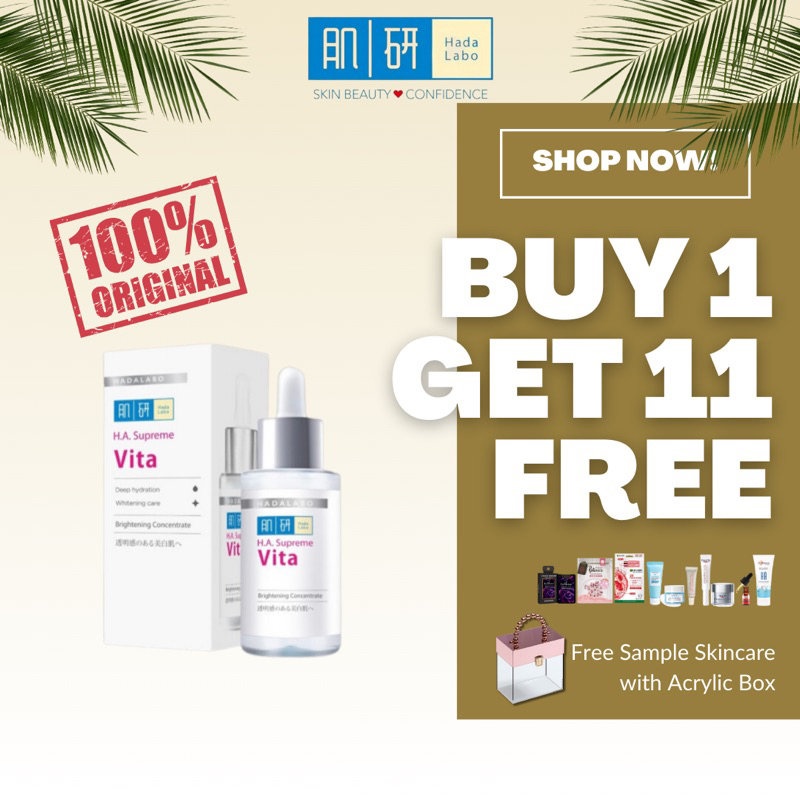 Hada Labo HA Supreme Vita Brightening Concentrate Serum 30ml ...