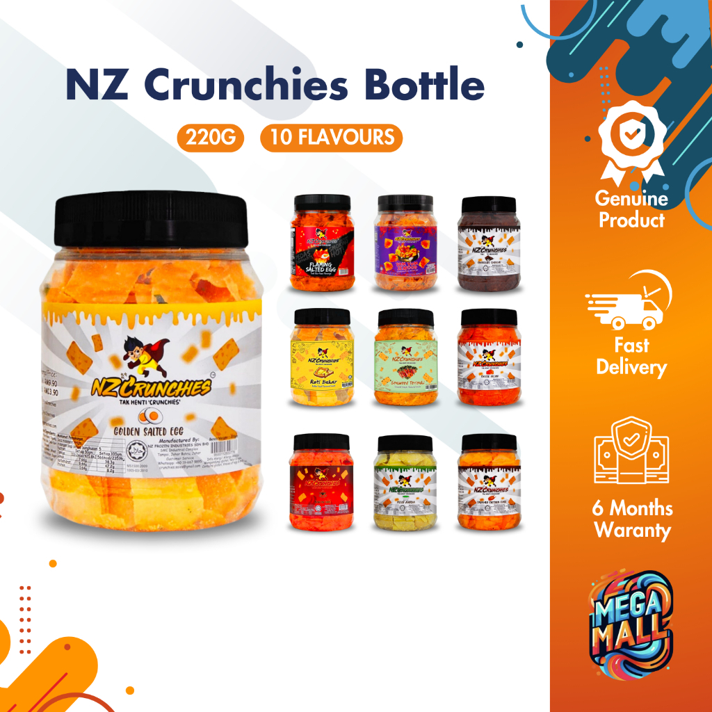 NZ Crunchies Bottle 220g Savoury and Sweet Flavored Snack Chocolate ...