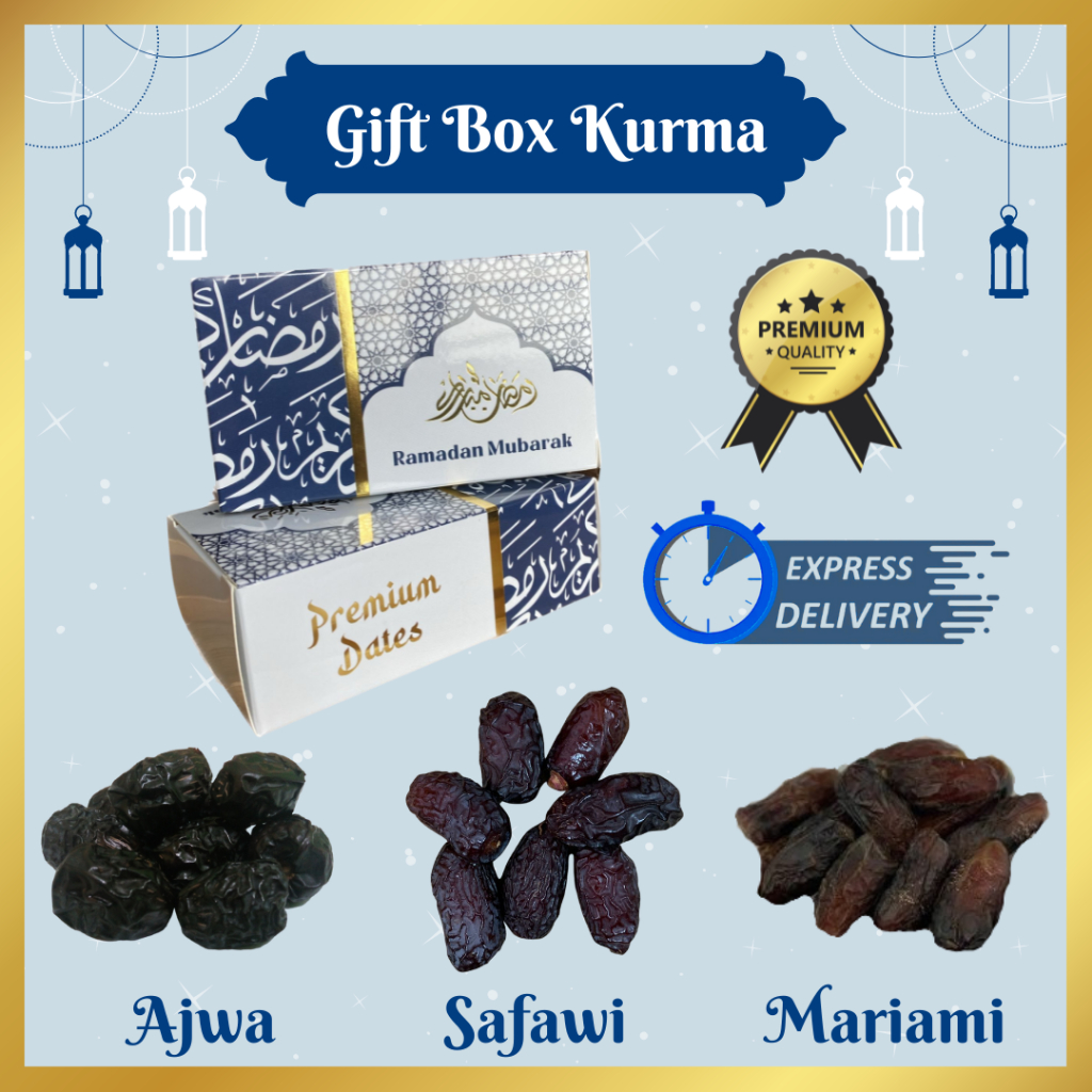 [PROMO] Gift Box Ramadhan: Premium Dates | Kurma Ajwa, Safawi, Mariami ...