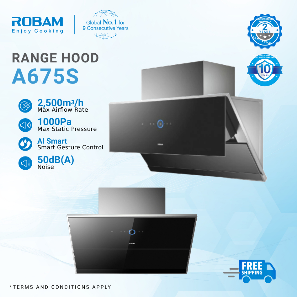 ROBAM Superpower Range Hood A675S | Shopee Malaysia