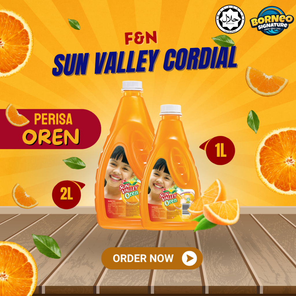 [EDISI RAMADAN] F&N SUNVALLEY CORDIAL PERISA GRENADINE, MANGGA, OREN ...