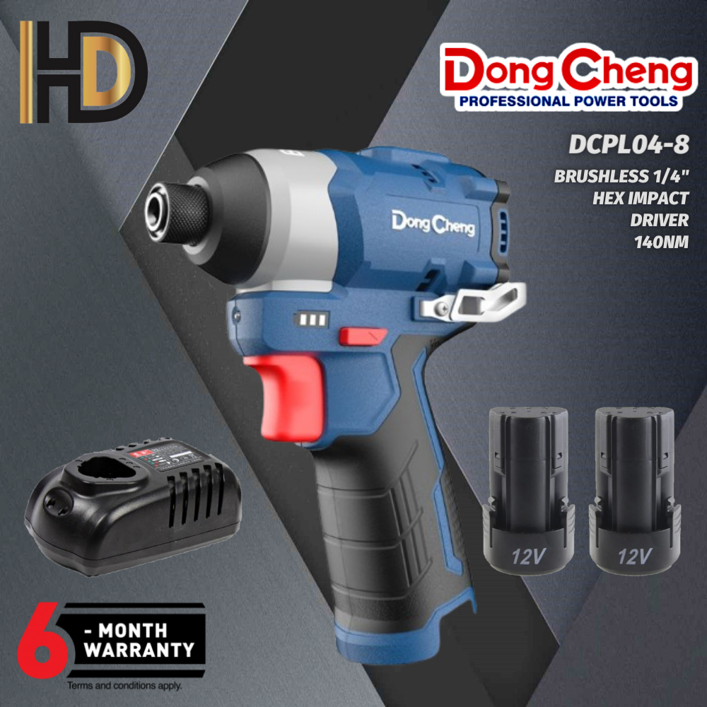 DONGCHENG 12V DCPL04-8 Cordless 1/4" Impact Driver Brushless / Dong ...