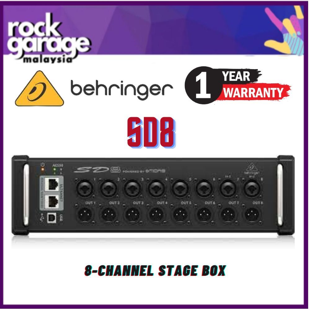 Behringer SD8 8-Channel Stage Box ( SD-8 / SD 8 ) | Shopee Malaysia