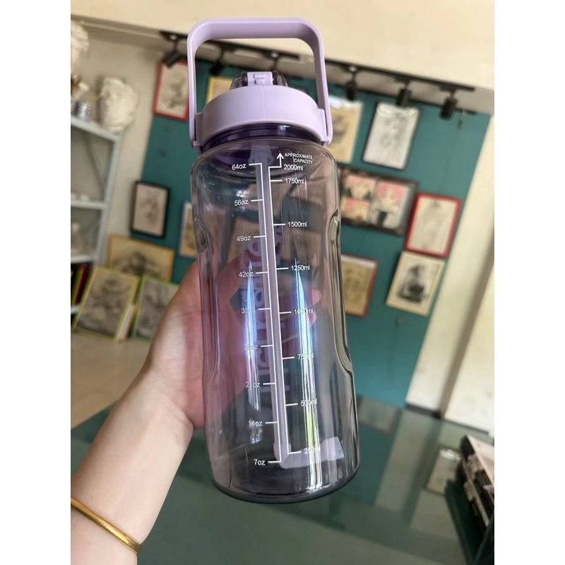 2024 New Herxxlife 2000ml Water Bottle With Straw(Ready Stock) | Shopee Malaysia