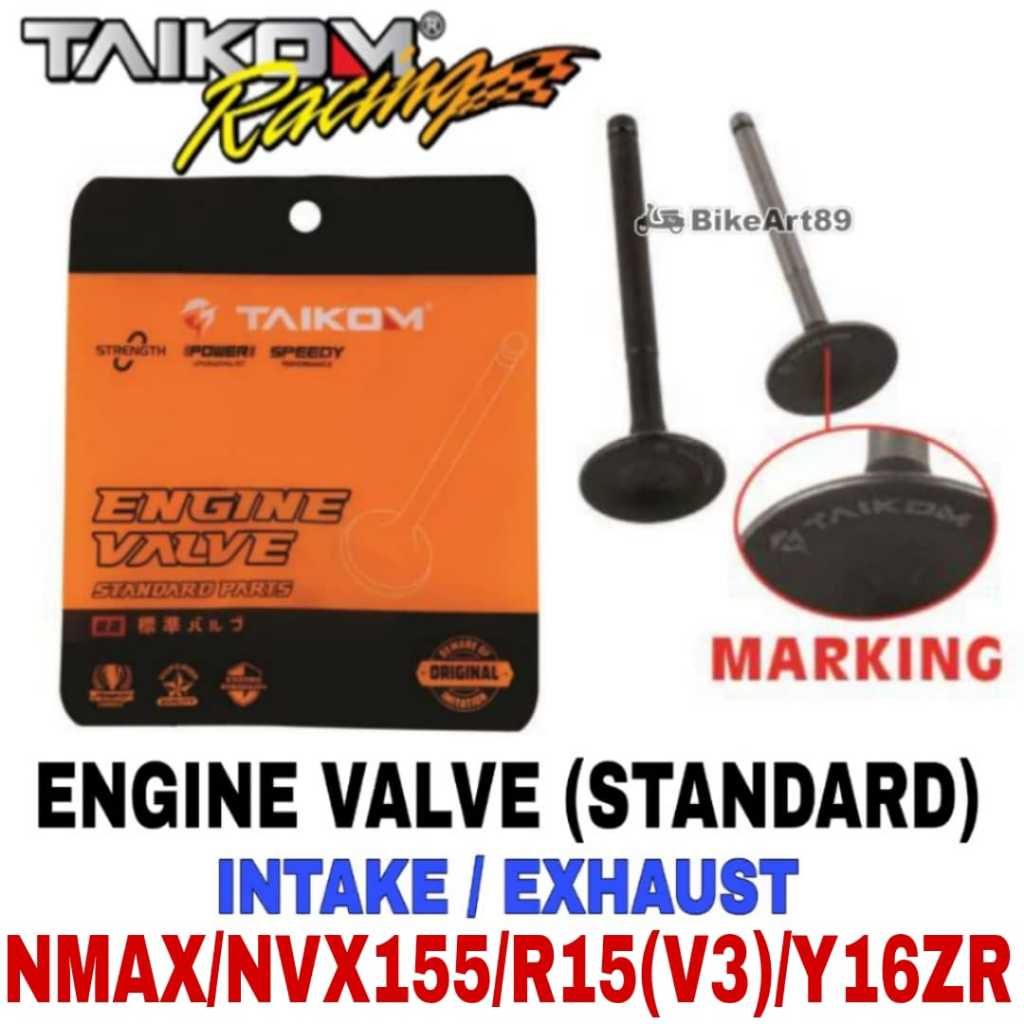 Taikom Racing YAMAHA NMAX NVX Y16ZR R15 Engine Valve Standard EXHAUST ...
