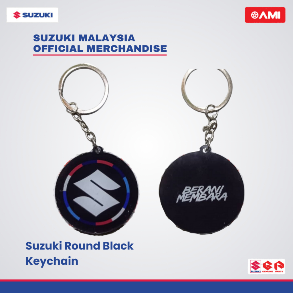 Suzuki Round Black Acrylic Keychain | Shopee Malaysia