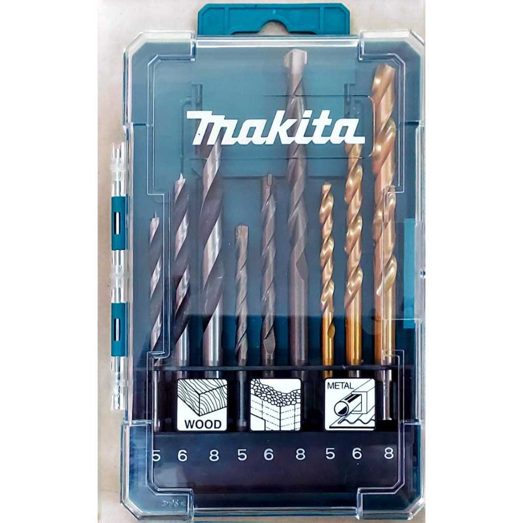 Makita Drill Bit Set | Metal | Wood | Masonry (9 Pcs) | Shopee Malaysia