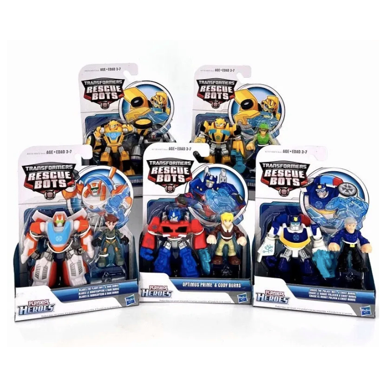 Hasbro Playskool Heroes Transformers Rescue Bots Optimus Prime Cody ...