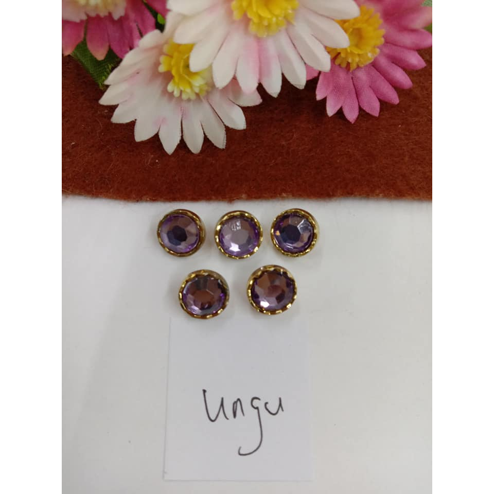 Butang baju kurung emas 13mm / batton 13mm 5pcs per 1pkt 5pcs | Shopee ...