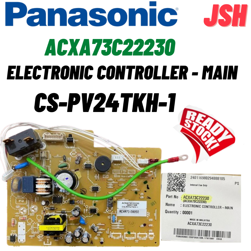 Panasonic 2.0hp Indoor PC Board-CS-PV24TKH-1*ACXA73C22230* | Shopee ...