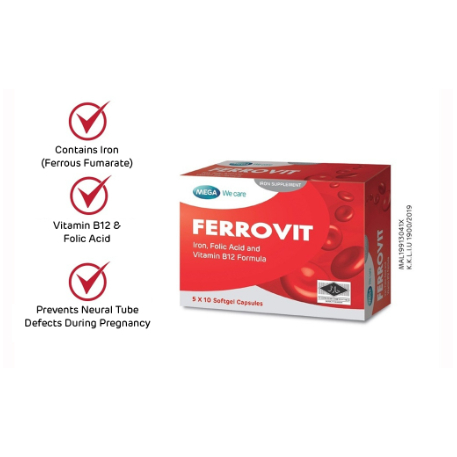 MEGA FERROVIT 5 X 10 SOFTGELS CAPSULES /BOX | Shopee Malaysia