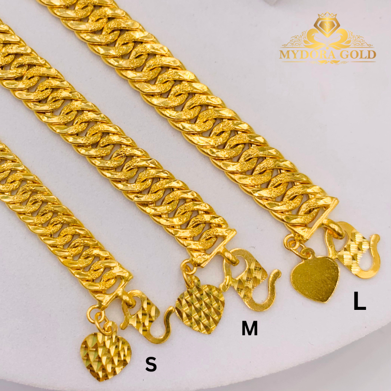 MydoraGold | Rantai Tangan Lipan Kait / Kait 2 | Bracelet Emas 916 [916 Gold] | Shopee Malaysia