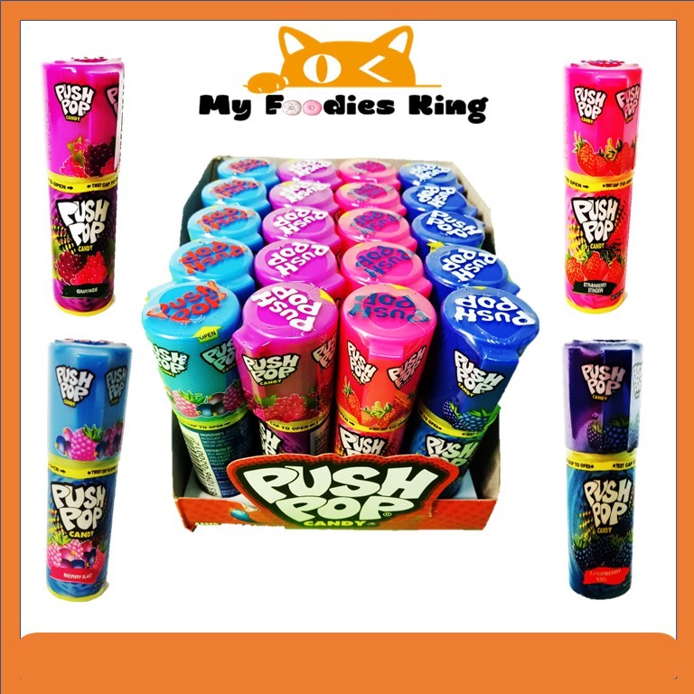 14g Push Pop Candy Assorted Flavor [ My foodies King ] | Shopee Malaysia