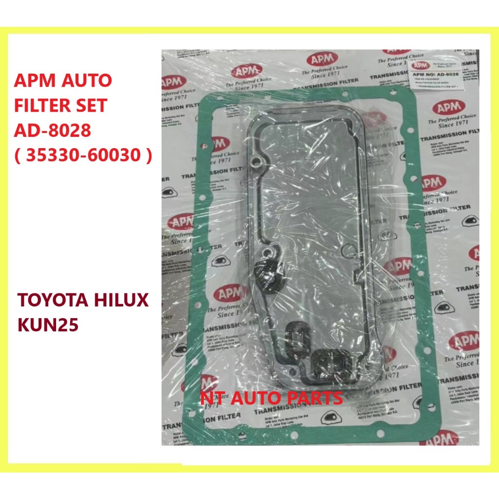 APM Auto Filter Toyota Hilux Vigo KUN25 KUN26 Innova 2.5 / 3.0 Fortuner ...