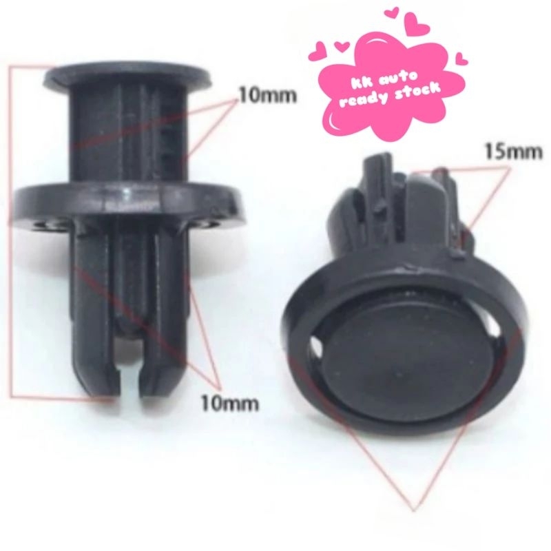 (100pcs)HONDA CITY,CIVIC,ACCORD,CRV,JAZZ,NEW MODEL BUMPER FENDER CLIP ...