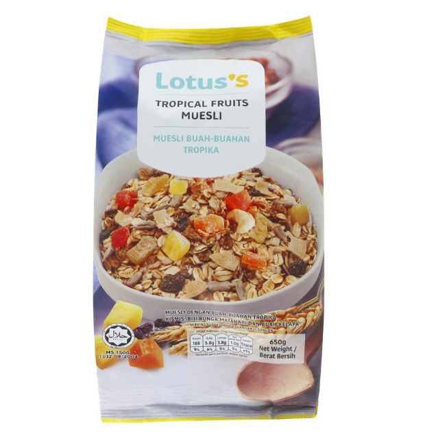 Lotus"s Tropical Fruits Muesli 650g [HALAL] | Shopee Malaysia