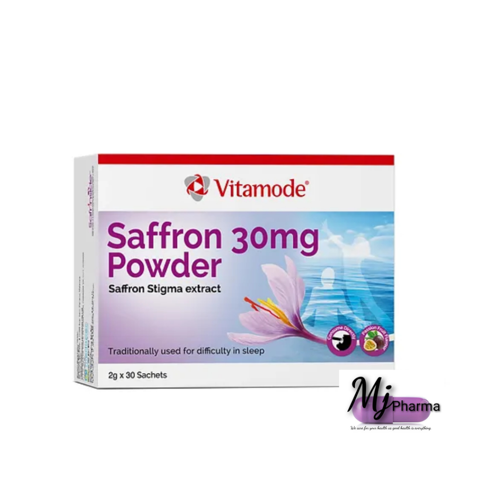 Vitamode Saffron 30mg Powder 30 sachets x 2g (for difficulty in sleep ...