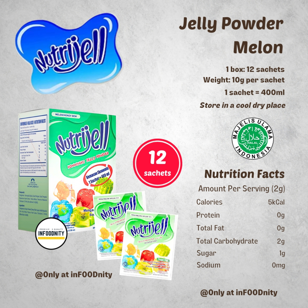 NUTRIJELL Jelly Powder Mix Nutrijell Agar Agar Nutrijell Mix Nutrijelly ...