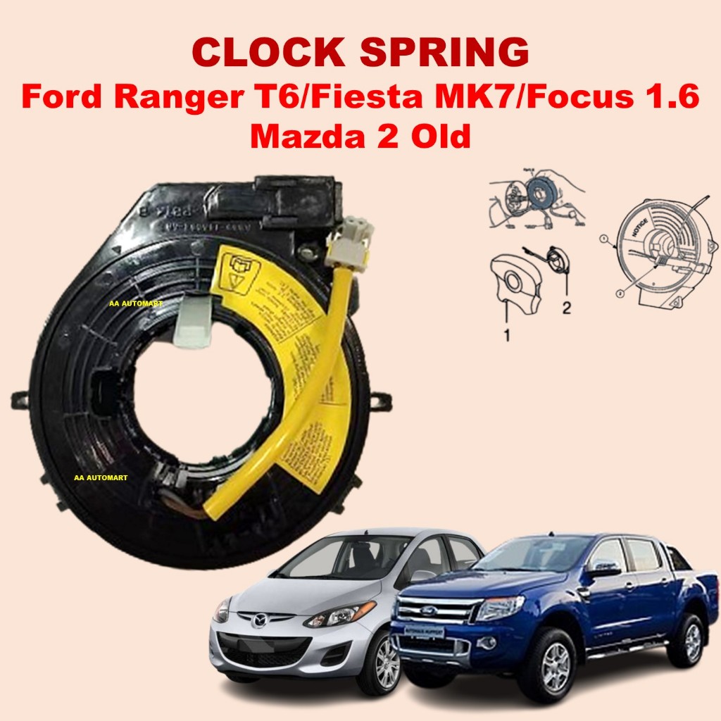 ORIGINAL Ford Ranger T6/Fiesta MK7/Focus 1.6/Mazda 2 Old Spring Cable ...