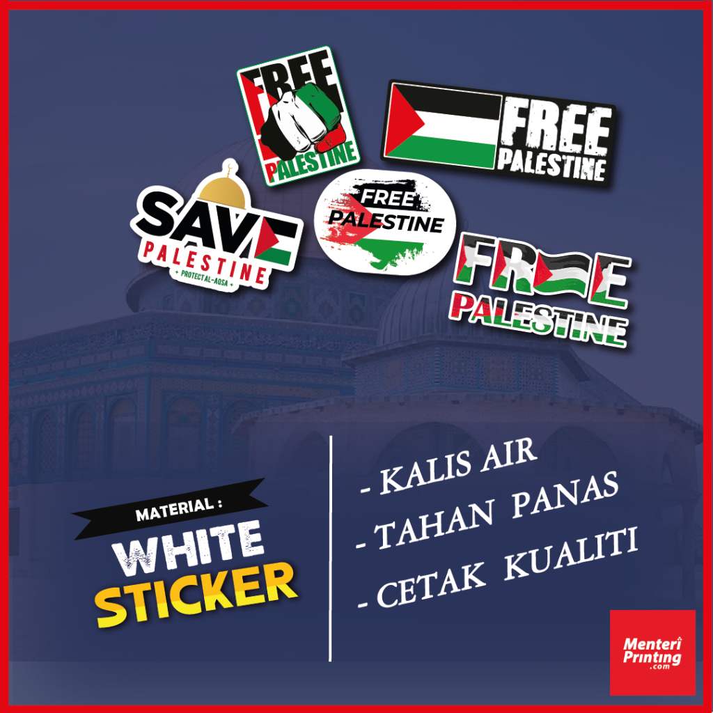 Sticker Palestine / Save Gaza / Free Palestine / Save Palestine (Motor ...
