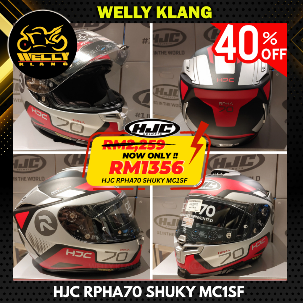HELMET HJC RPHA 70 SHUKY MC1SF 100% ORIGNAL READY STOCK | Shopee Malaysia