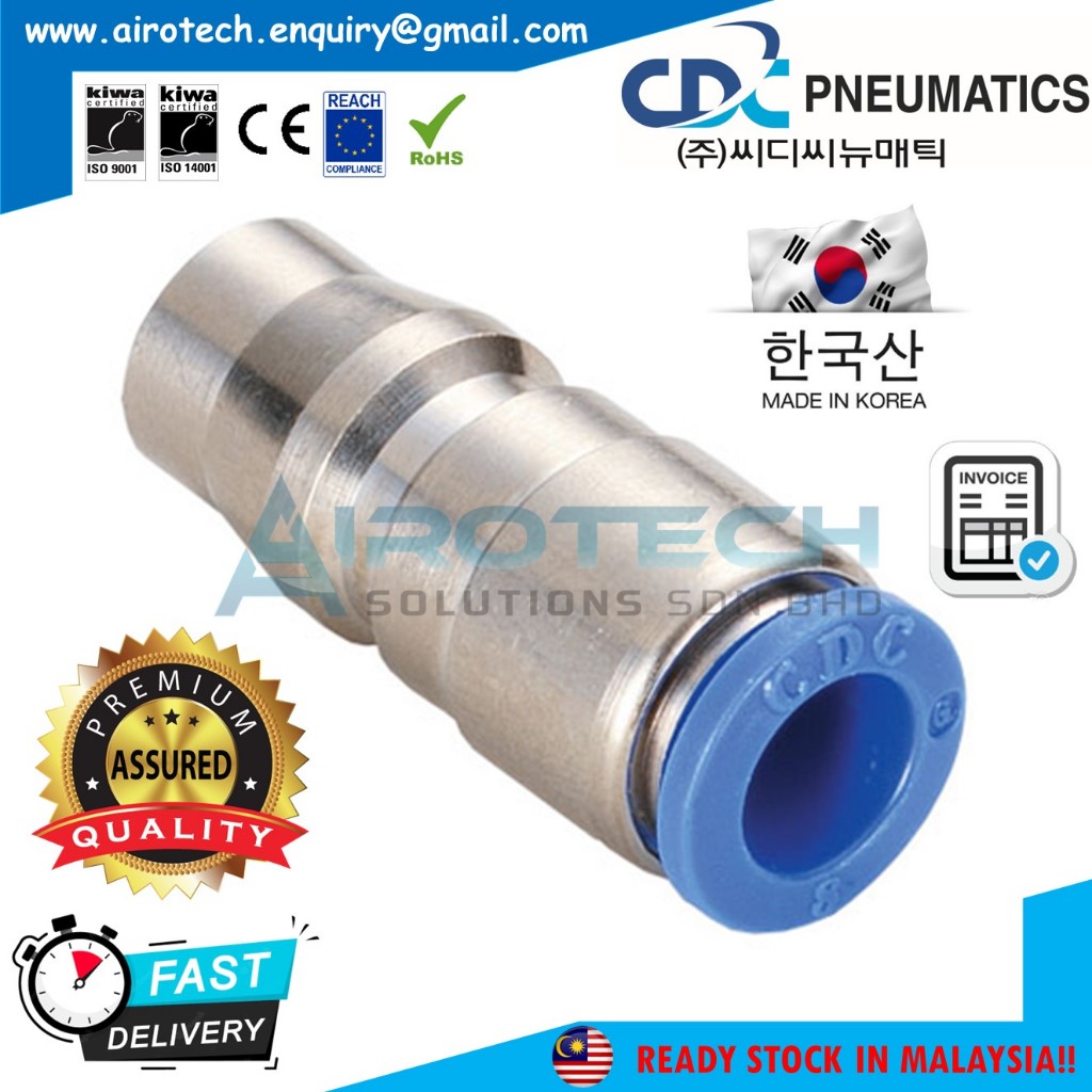 CDC Pneumatics [MADE IN KOREA] MPCP One-Touch Air Fitting Coupler Plug Type *Invoice will be ...