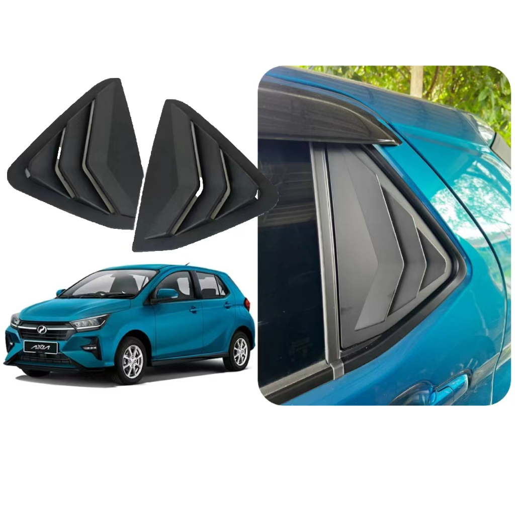 Perodua Axia (2023-2025) Window Cover Mustang Shark Fin Sport Style ...