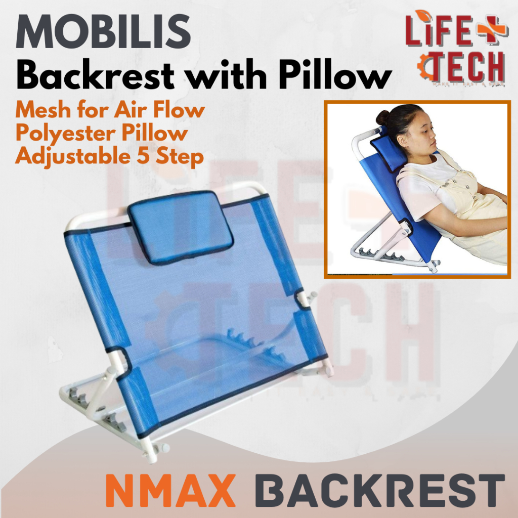 Bed Backrest Adjustable with Pillow Disability Equipment Foldable ...