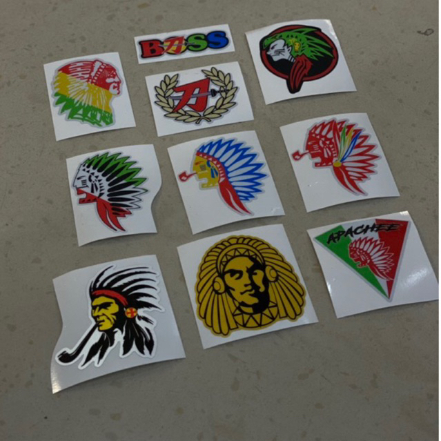 Sticker outdoor motor dan kereta Apache pangkah the Boss samurai ...