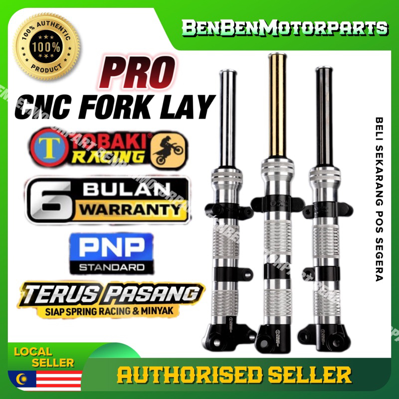 100% TOBAKI PRO CNC FORK LAY Y15ZR Y16 LC135 4S 5S RSX/GOLD CHROME BLACK/TOBAKI CNC FORK PRO ...
