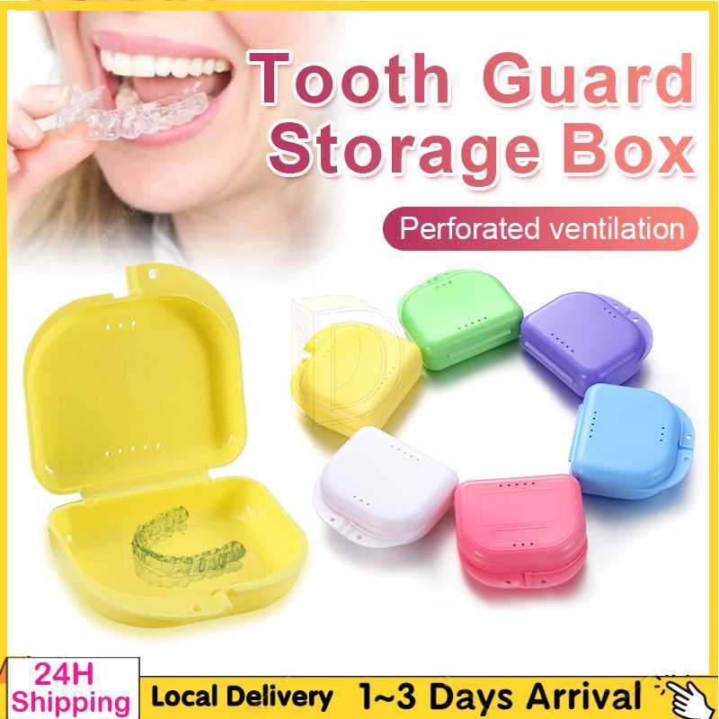 Portable Denture Box Dental Retainer Portable Mouth Guard Container ...