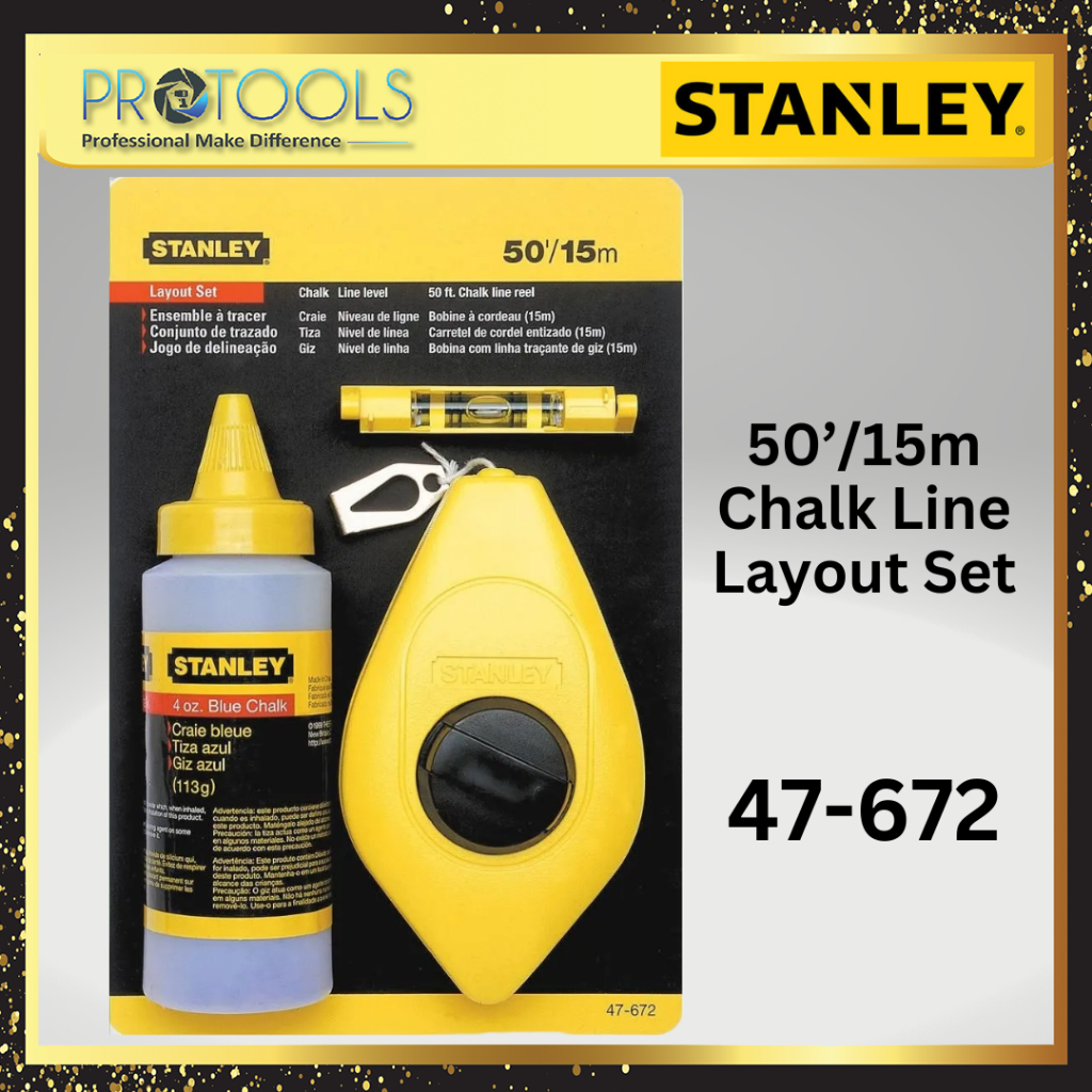 Stanley Chalk Line Layout Set 50’/15m ~ 47-672 | Shopee Malaysia