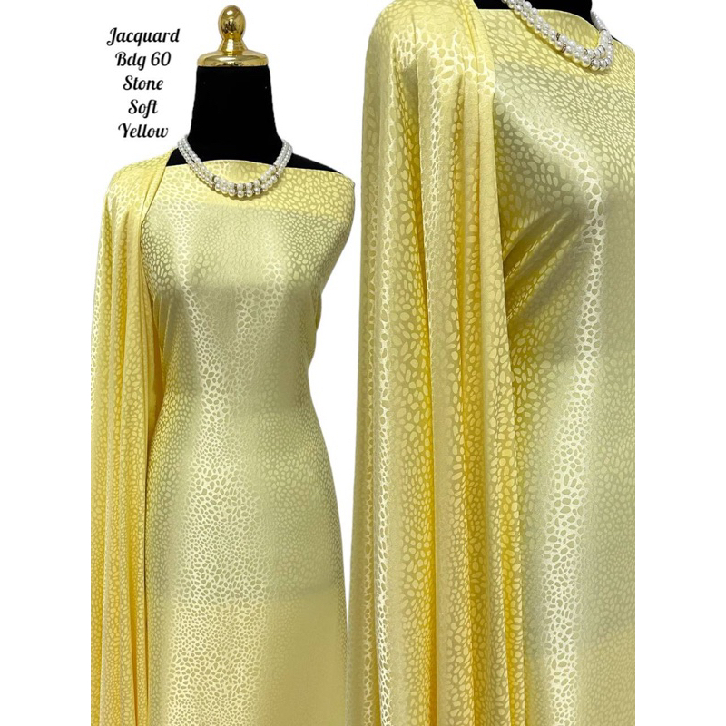 KAIN PASANG JACQUARD SILK EMBOSS SETAMODA PLAIN PREMIUM KAIN ELA SATIN ...