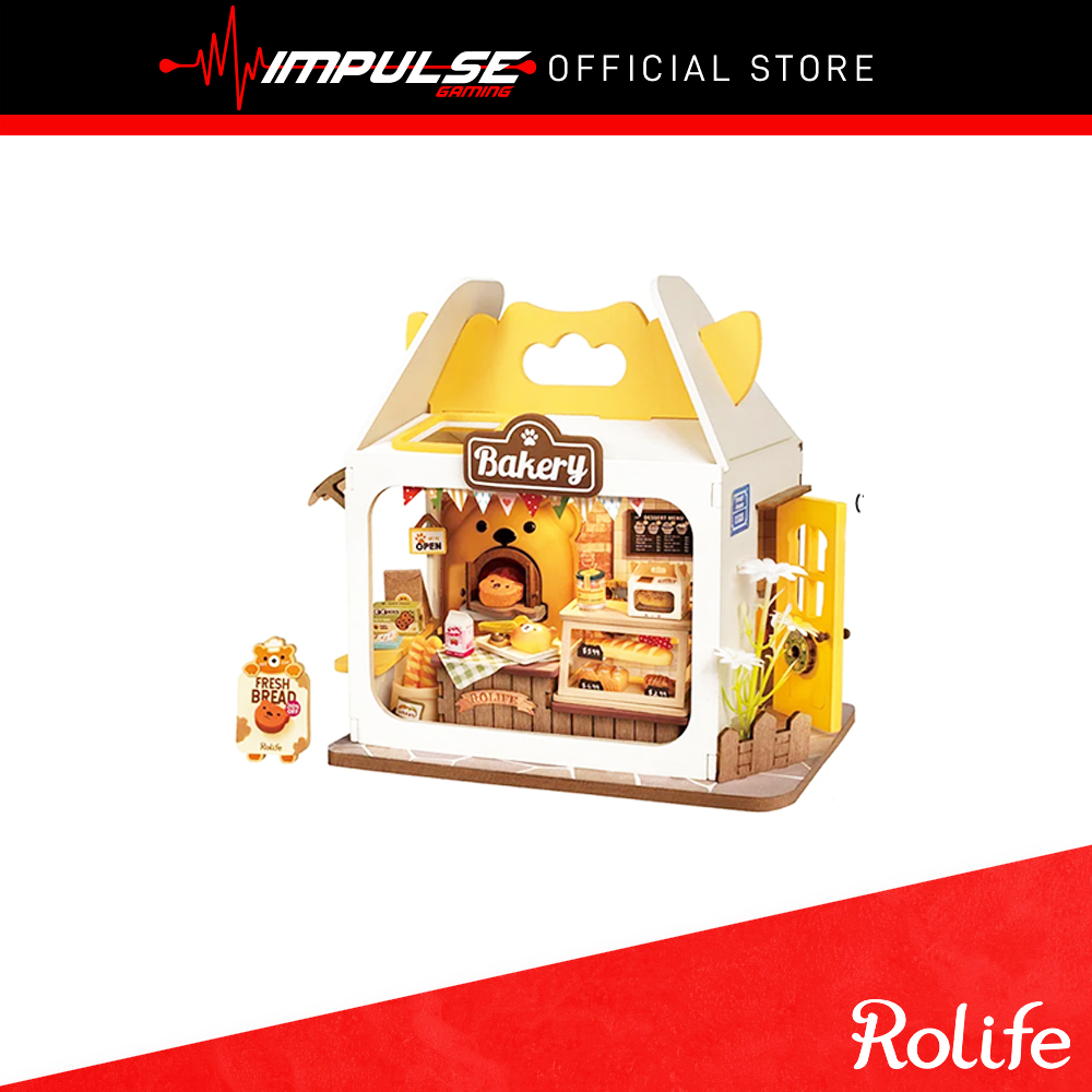 Robotime Rolife DIY Miniature House Kit DS033 - Teddy's Breadbox | Shopee Malaysia
