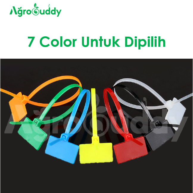 [100PCS/PCK] AgroBuddy 3x100mm Label Penanda Kabel Pelbagai Warna Multi ...