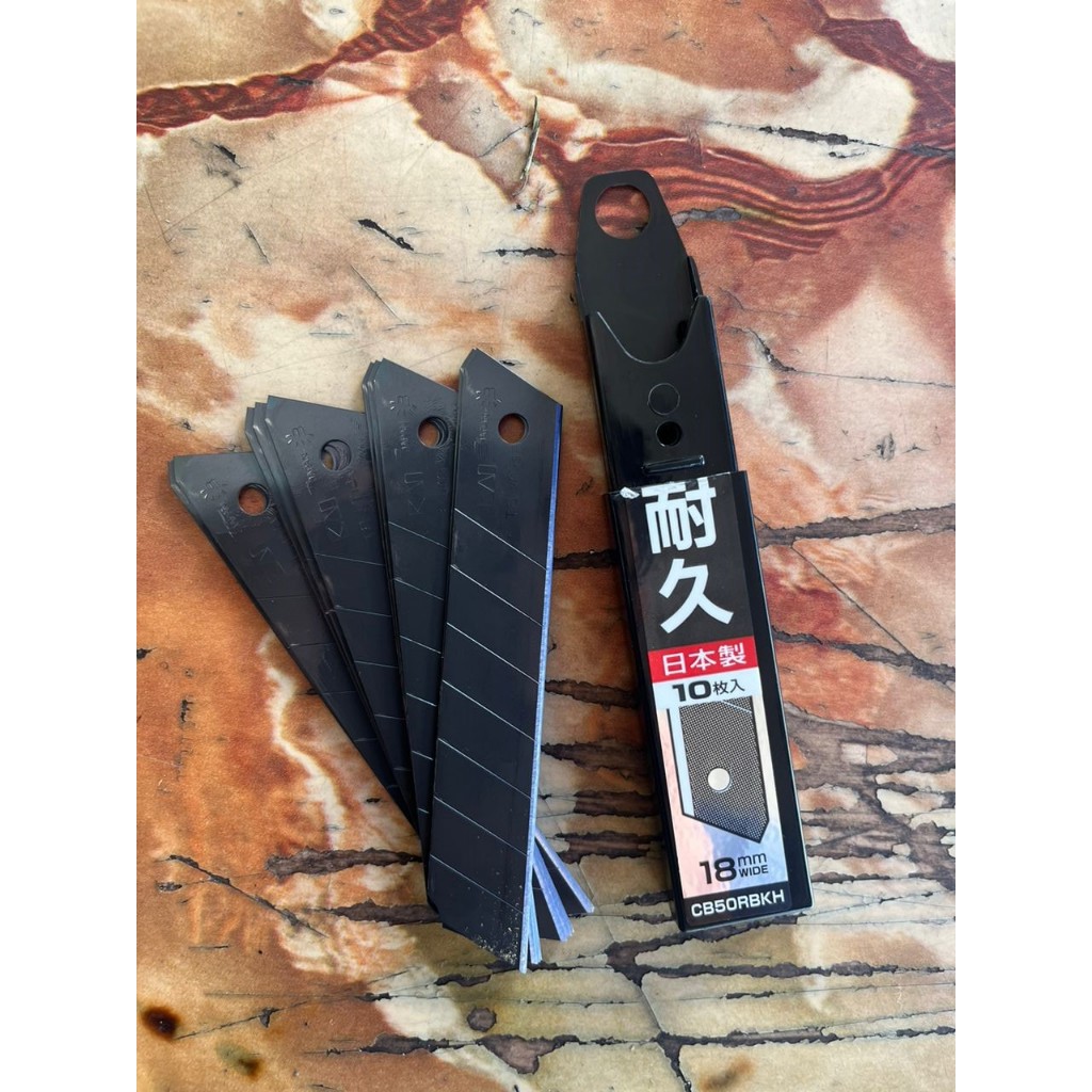 TAJIMA CUTTER BLADE CB50RBKH (ALL BLACK BLADE) 10PCS/BOX | Shopee Malaysia