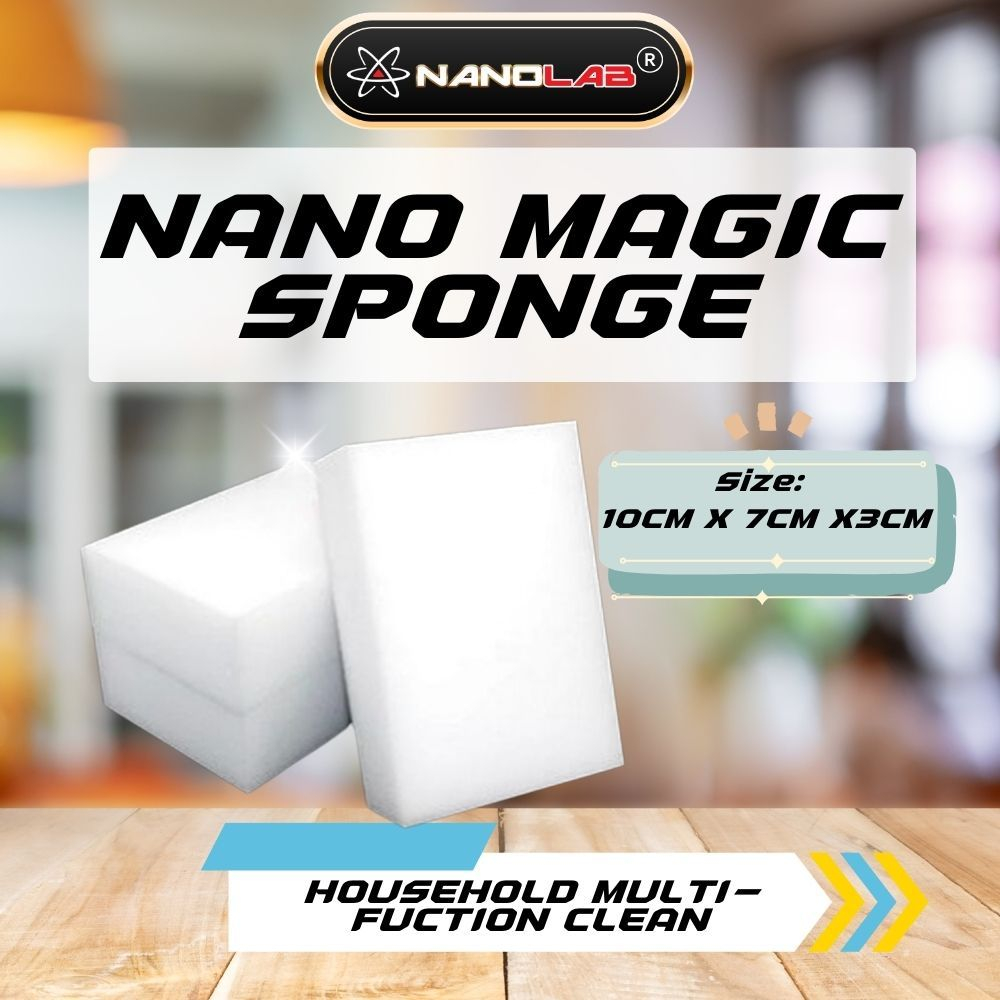 Nano Magic Sponge /Multipurpose Eraser Cleaner - Nanolab | Shopee Malaysia