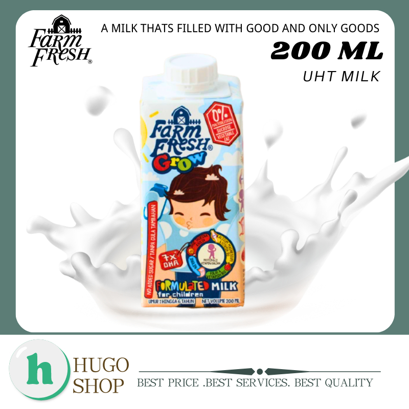 Farm Fresh UHT Milk 200ml [1ctn x 24packs] segar farm fresh | kids milk ...