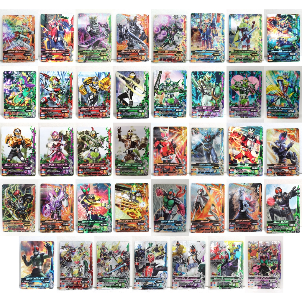 Ganbarizing Cards version 5 Kamen Rider Gaim / Ryuki / Blade / OOO ...