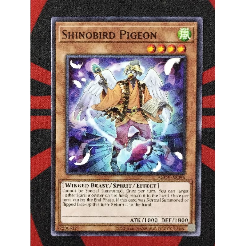YUGIOH KONAMI AGOV-AE096 Shinobird Pigeon (Common) | Shopee Malaysia
